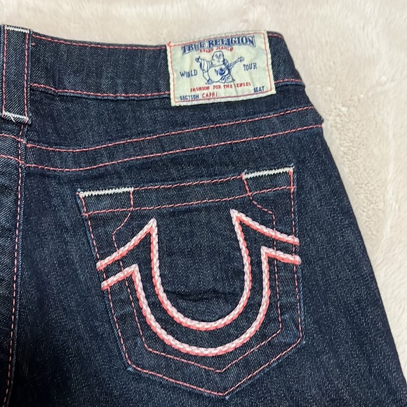 True Religion | Jeans | New True Religion Pink Stitch Capri | Poshmark